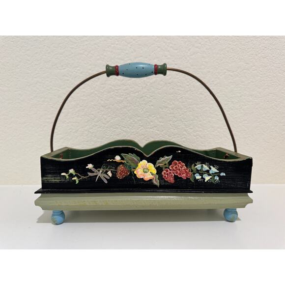 Tracy Porter | Accents | 997 Tracy Porter Handpainted Wood Basket The ...
